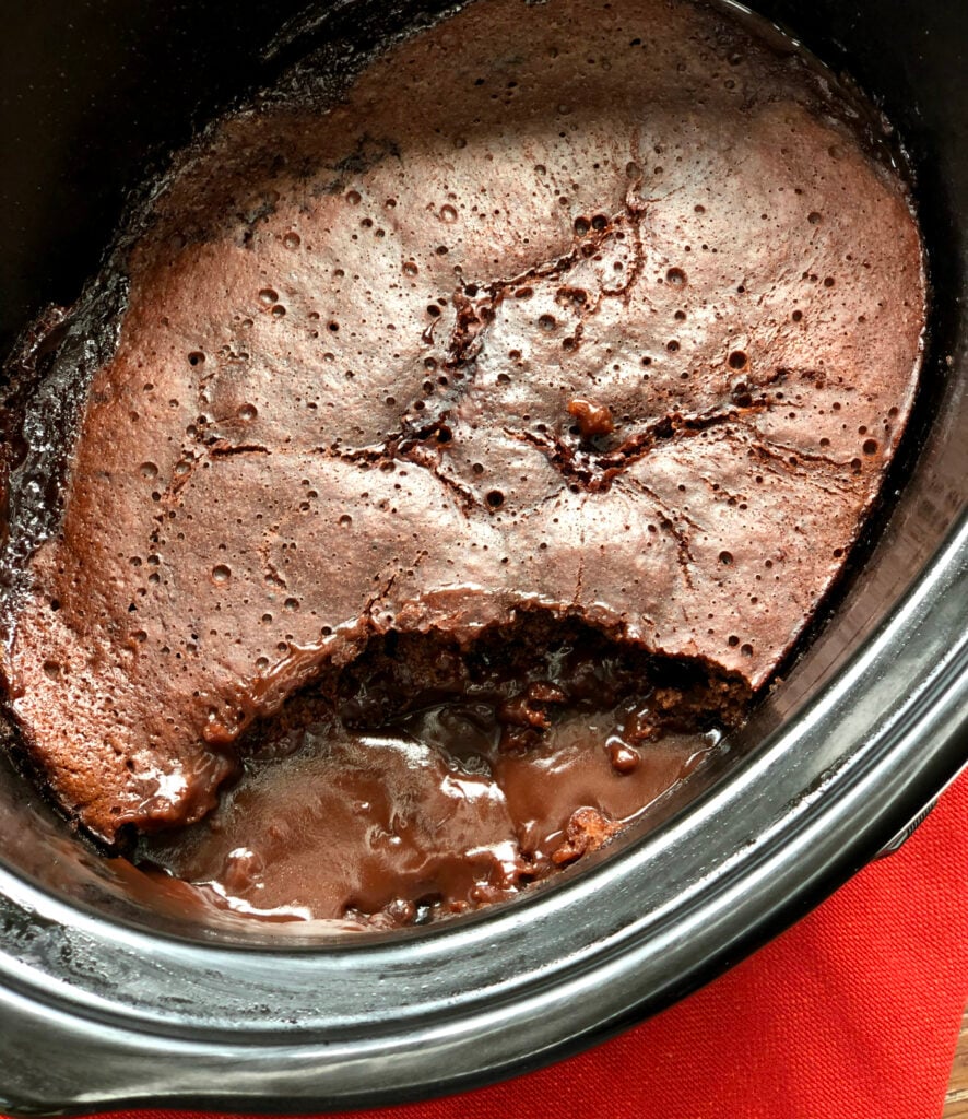 Slow Cooker Chocolate Self-Saucing Pudding | Just Slow Cooker Recipes