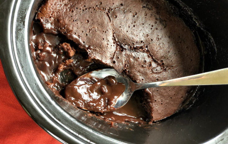 Slow Cooker Chocolate Self-Saucing Pudding | Just Slow Cooker Recipes