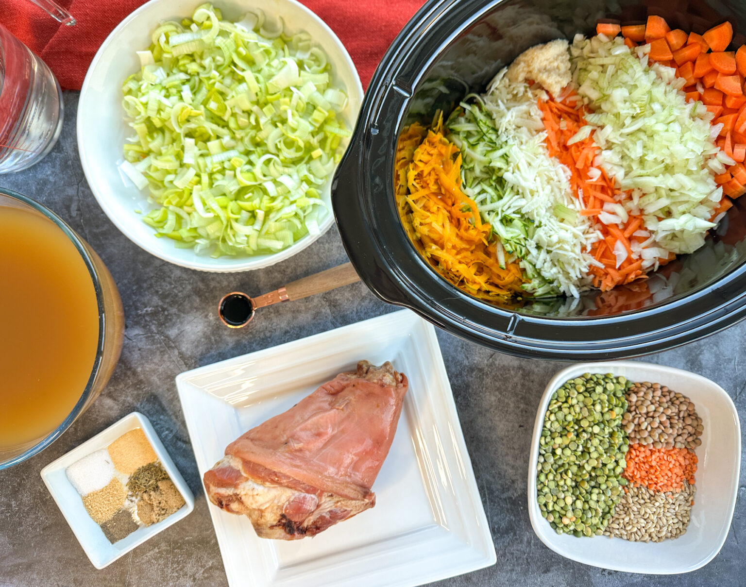 Slow Cooker Ham and Vegetable Soup - Just Slow Cooker Recipes